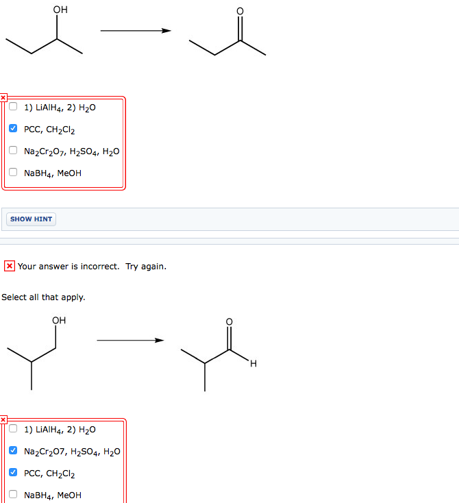 Solved Identify Reagents That Can Be Used To Achieve Each Of Chegg Com
