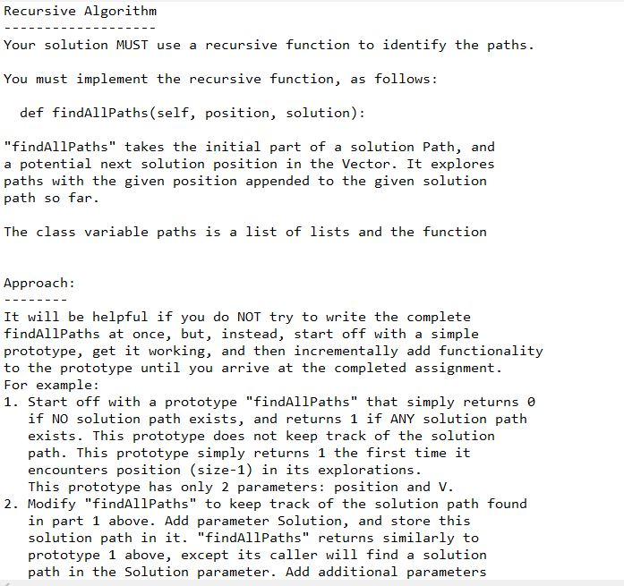 Given: You are given a Python Class template. In this | Chegg.com