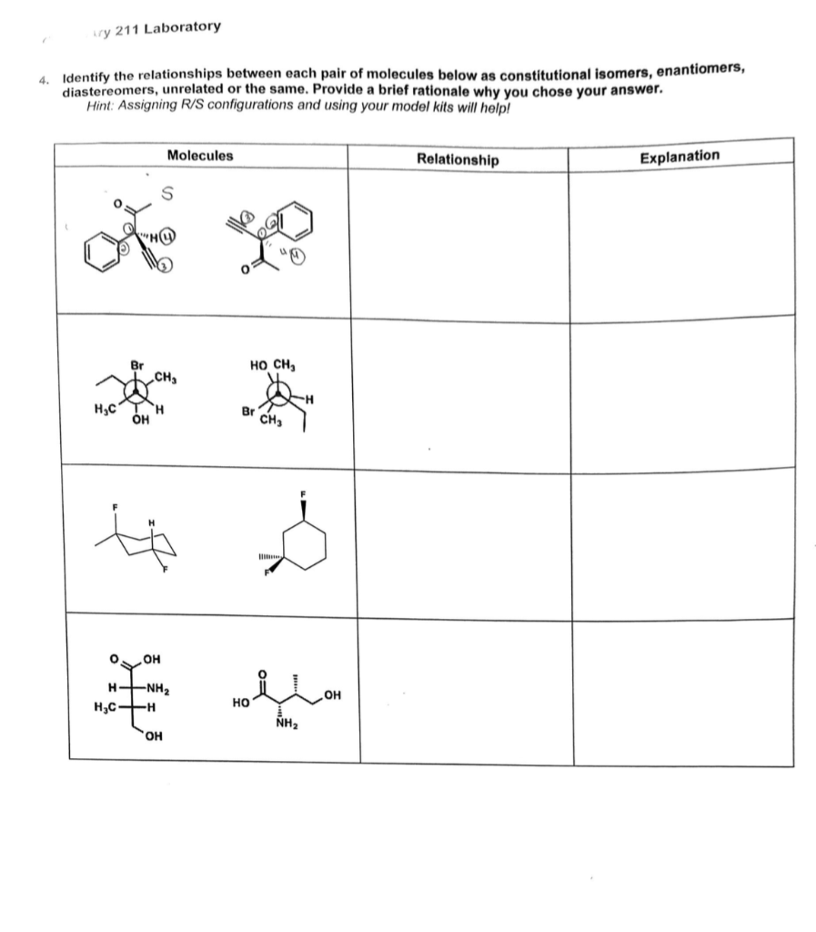 Solved 4. Identify the relationships between each pair of | Chegg.com