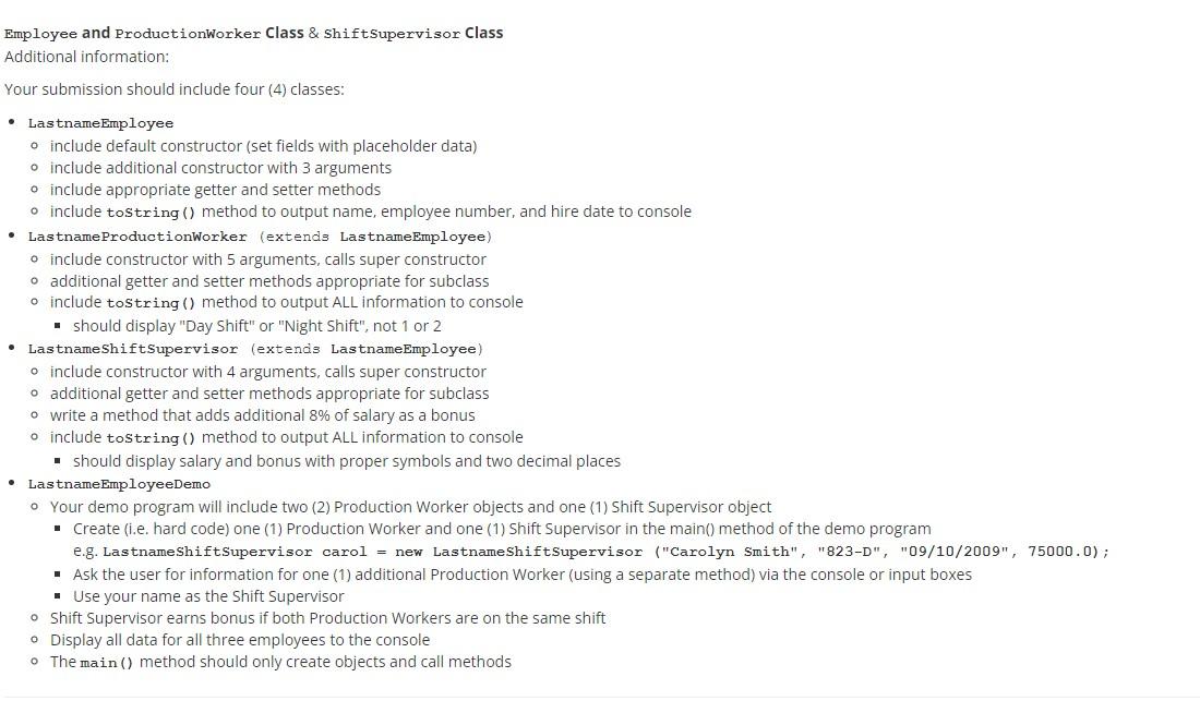 Solved There are only 3 ﻿classes here when the question | Chegg.com