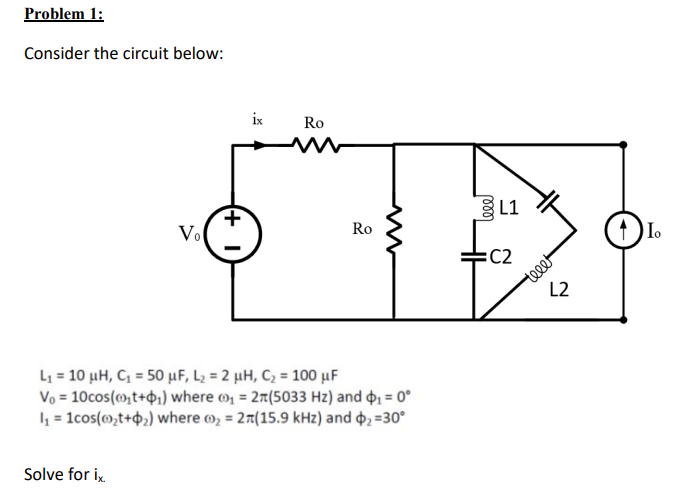 Consider the circuit below: | Chegg.com