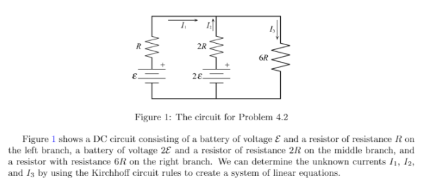 Solved 2R 6R M 2 € Figure 1: The circuit for Problem 4.2 | Chegg.com