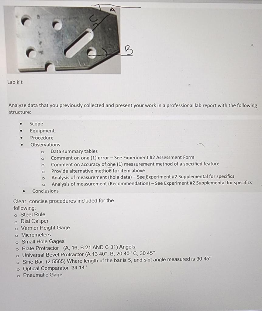 Analyze data that you previously collected and | Chegg.com