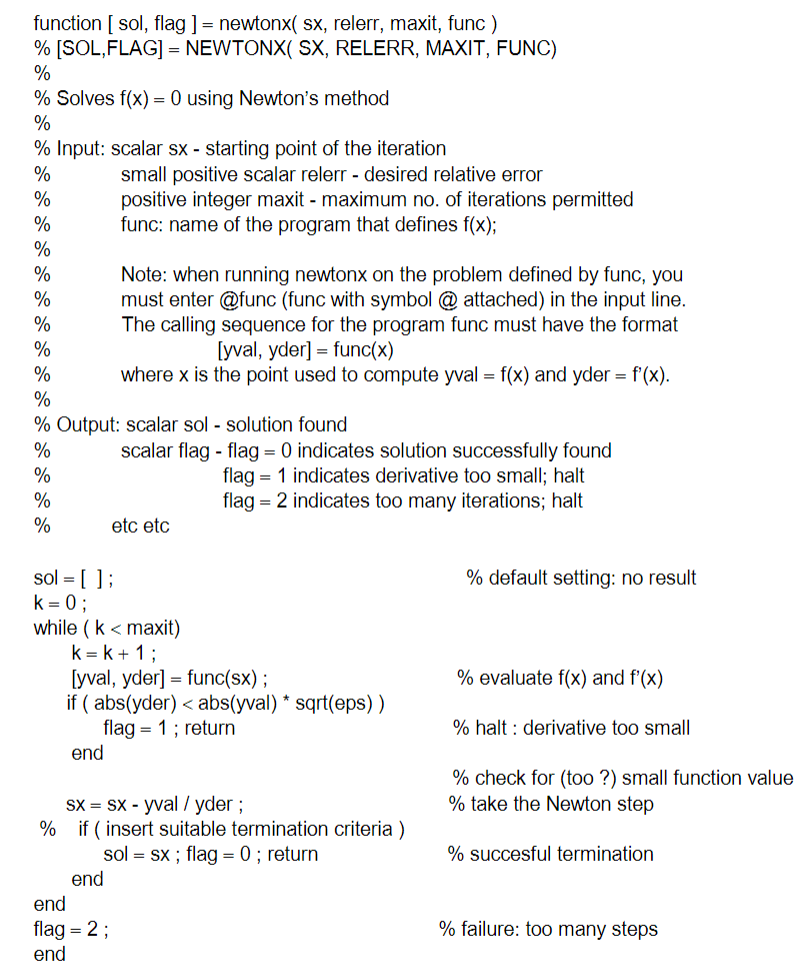 Solved Write programs that implement the Regula Falsi Method | Chegg.com