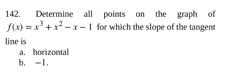 Solved Determine all points on the graph off(x)=x3+x2-x-1 | Chegg.com