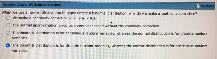 Solved Binomial probability distributions depend on the | Chegg.com Solved Binomial probability distributions depend on the | Chegg.com