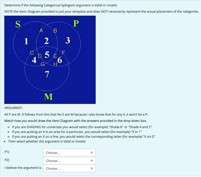 Solved Determine if the following Categorical Syllogism | Chegg.com