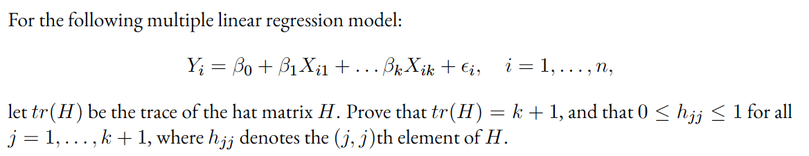 Solved For the following multiple linear regression model: | Chegg.com