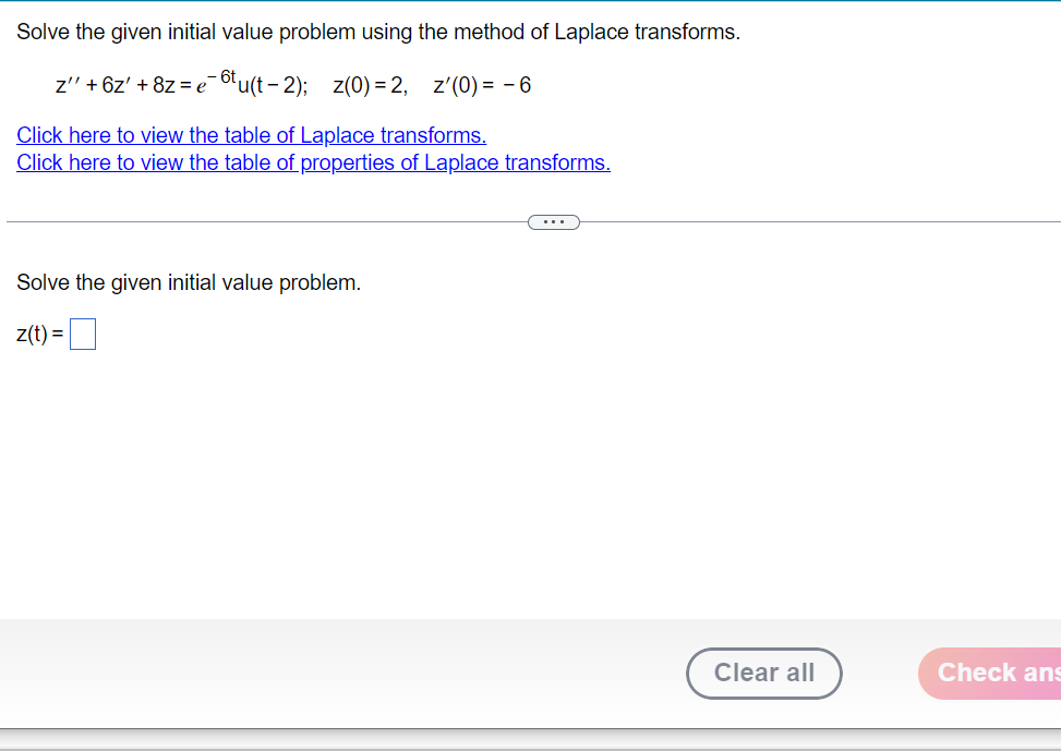 Solved Solve the given initial value problem using the | Chegg.com