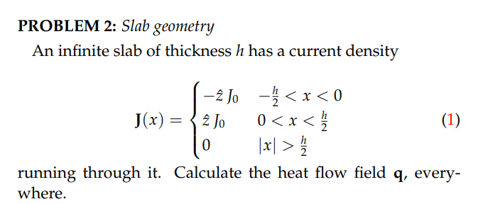 PROBLEM 2: Slab geometry An infinite slab of | Chegg.com