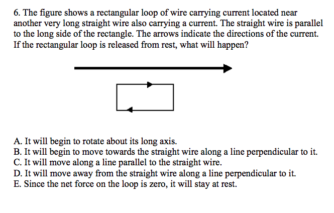 Solved 6. The figure shows a rectangular loop of wire | Chegg.com