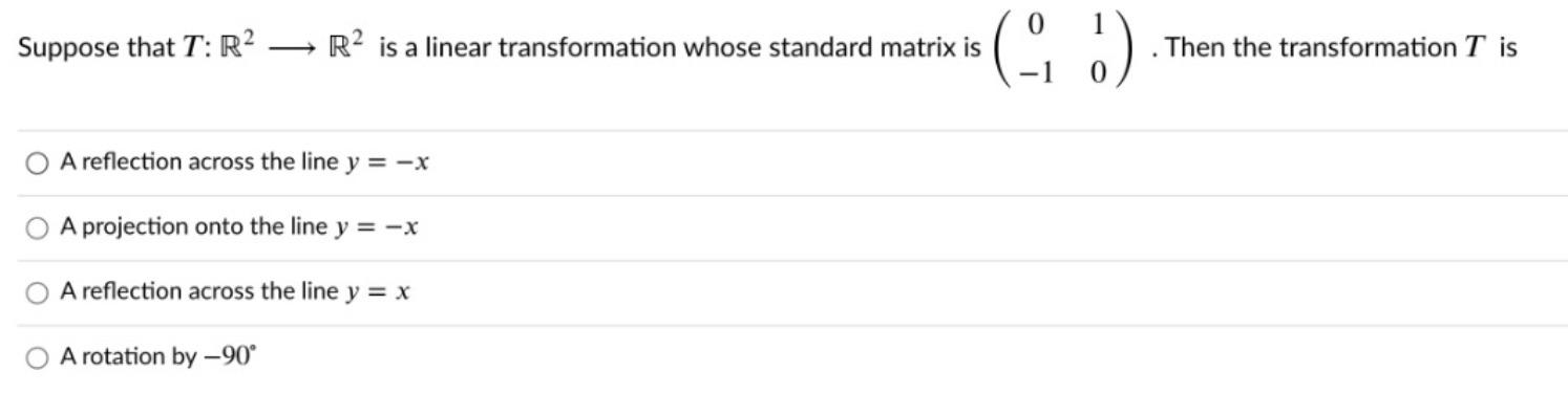 Solved Suppose that T: R2 R2 is a linear transformation | Chegg.com