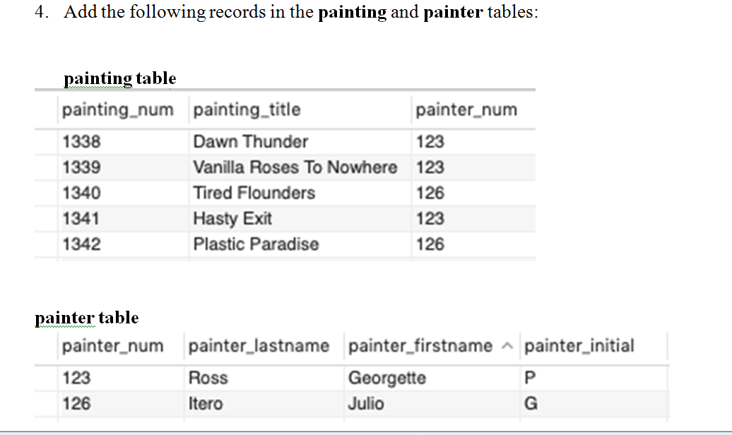 Solved Workshop Week 3- MySQL Practical Exercises (Note for | Chegg.com