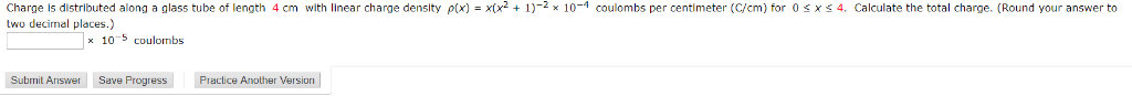 Solved Charge is distributed along a glass tube of length 4 | Chegg.com