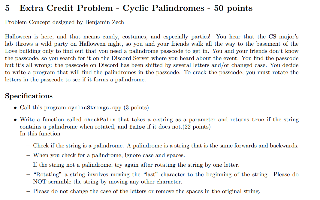 Solved Problem Concept designed by Benjamin Zech Halloween | Chegg.com