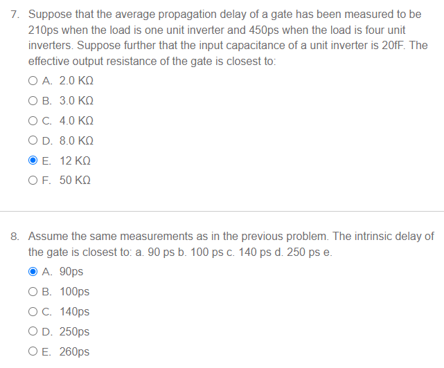 Solved 7. Suppose that the average propagation delay of a | Chegg.com