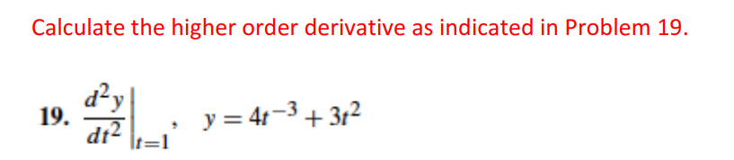 Solved Calculate the higher order derivative as indicated in | Chegg.com