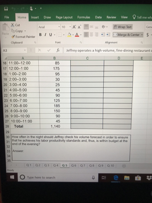 Solved File Insert Draw Page Layout Formulas Data Review 