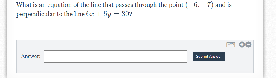 Solved What is an equation of the line that passes through | Chegg.com