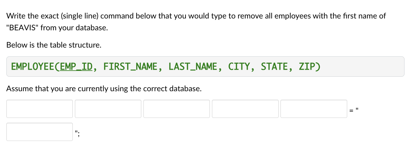 Solved Write the exact (single line) command below that you | Chegg.com Solved Write the exact (single line) command below that you | Chegg.com