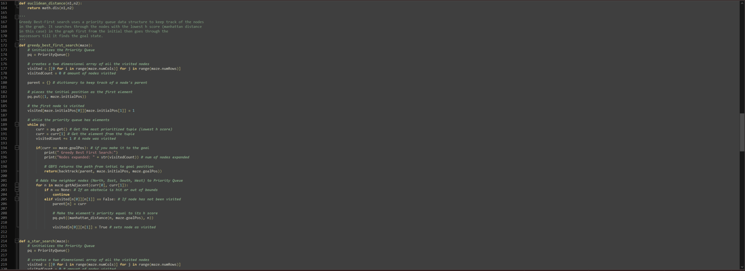 I have this python code that I need help implementing | Chegg.com