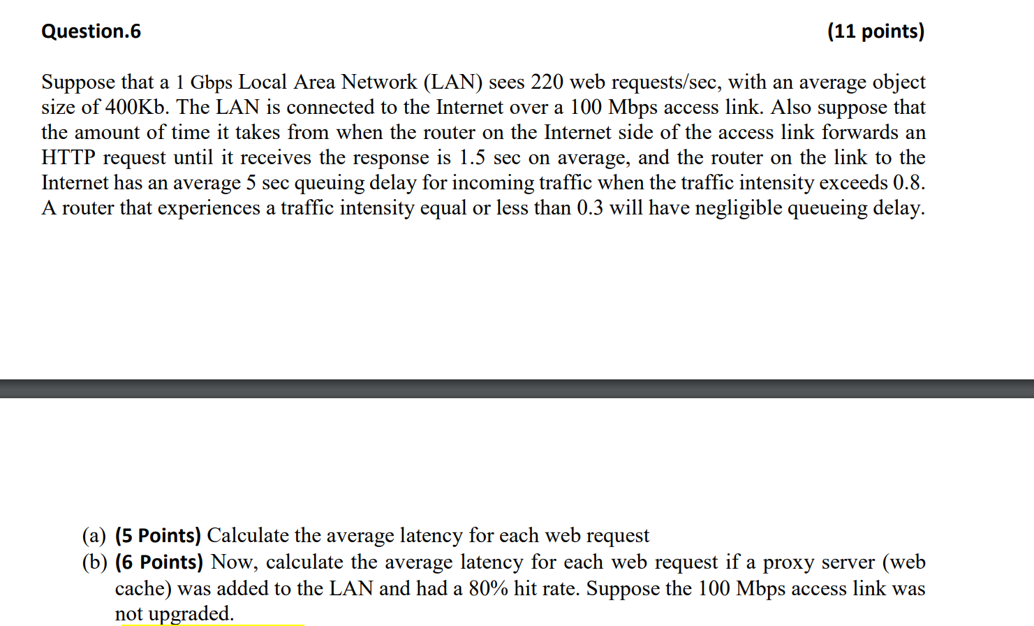 Solved Suppose that a 1 Gbps Local Area Network (LAN) sees | Chegg.com
