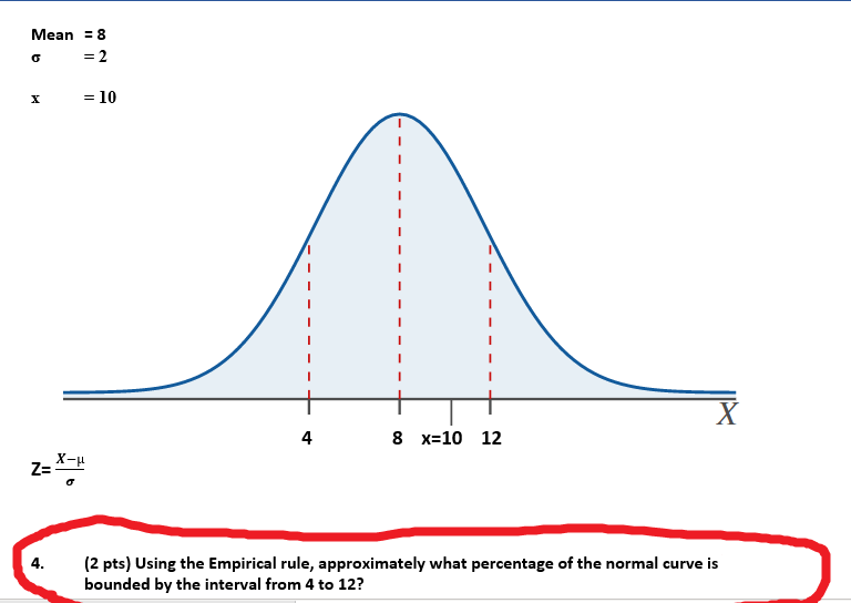 Solved Mean = 8 = 2 a = 10 1 1 4 8 x=10 12 ZEN o (2 pts) | Chegg.com