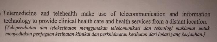 Solved Telemedicine and telehealth make use of | Chegg.com