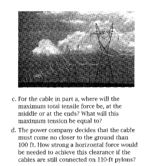 27. Power Line Problem: An electrical power line 3 to | Chegg.com