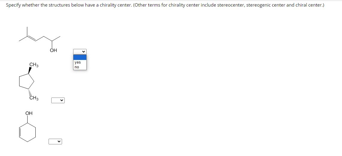 Solved Specify whether the structures below have a chirality | Chegg.com
