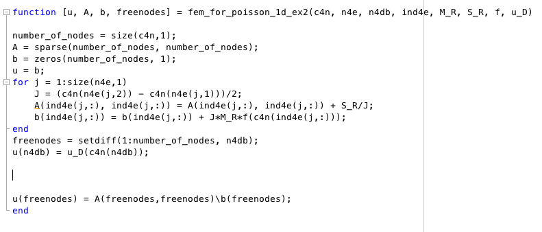 Solved On the matlab, I am solving 1-D poisson equation | Chegg.com