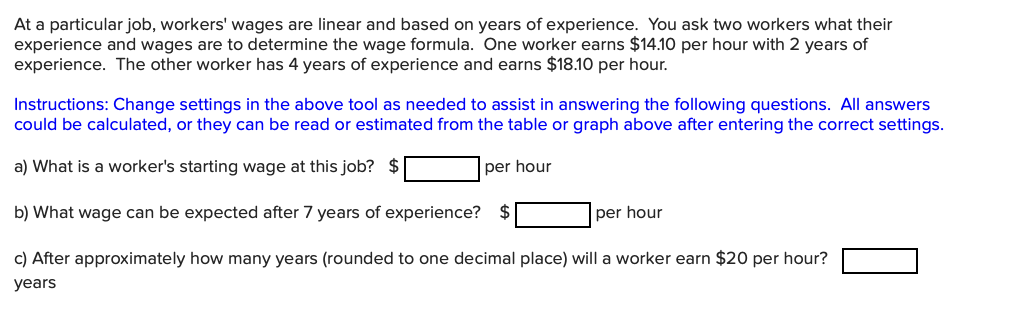 Solved At a particular job, workers' wages are linear and | Chegg.com
