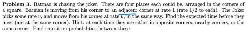 Solved Problem 3. Batman is chasing the joker. There are | Chegg.com