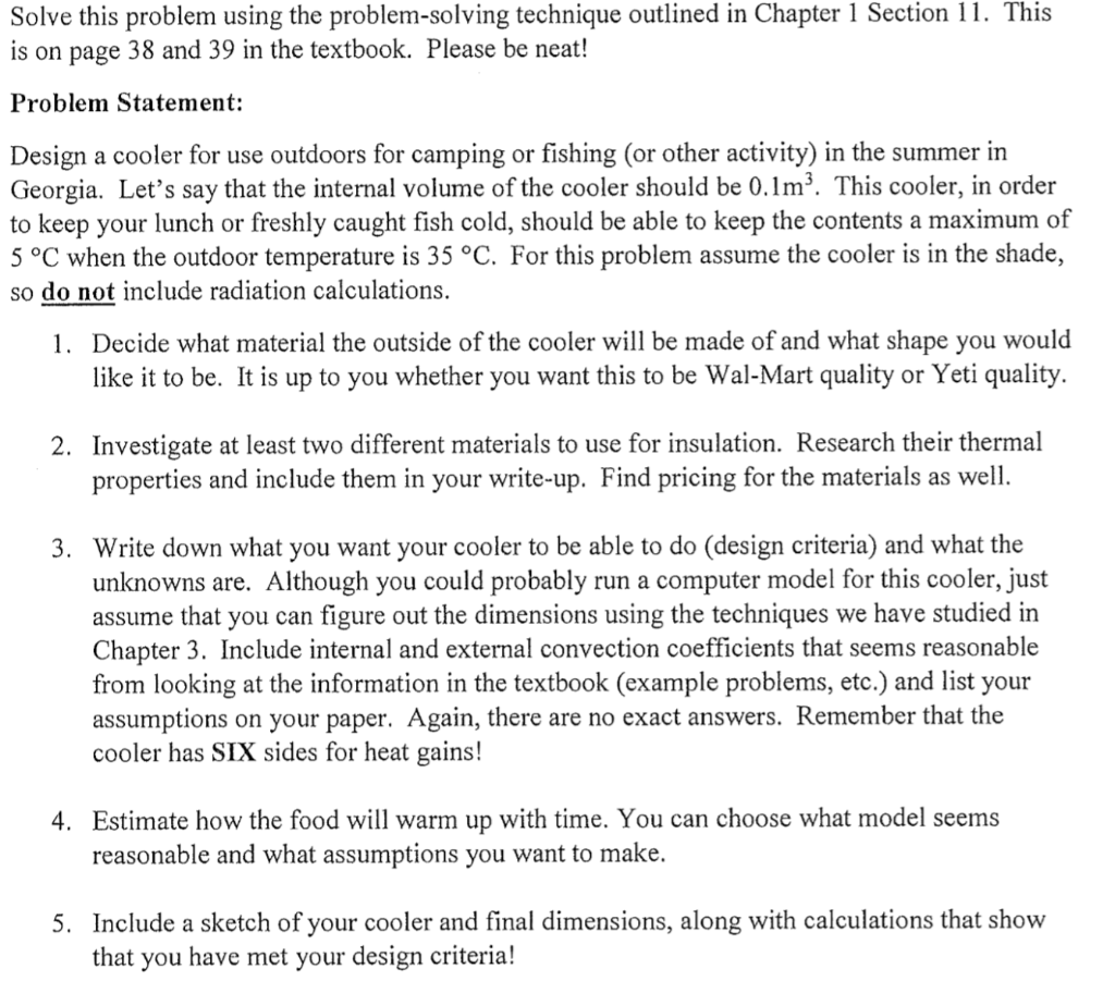 Solve this problem using the problem-solving | Chegg.com