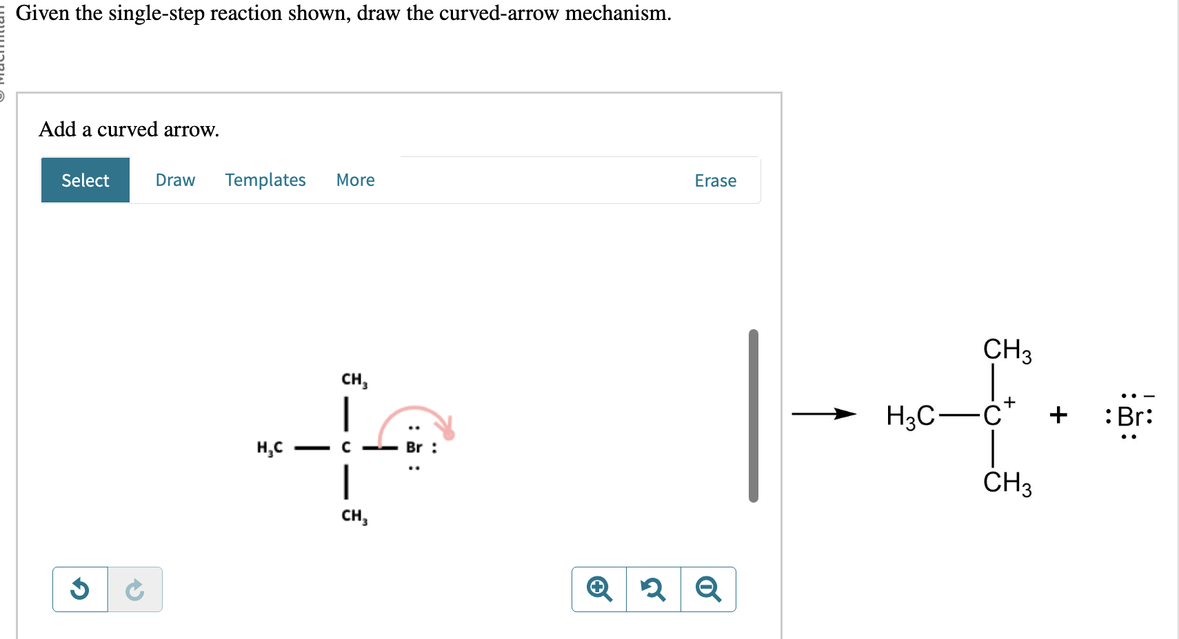 Solved Given the single-step reaction shown, draw the | Chegg.com