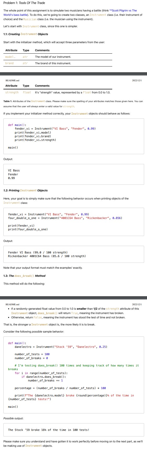 Solved Problem 1: Tools of The Trade The whole point of this | Chegg.com