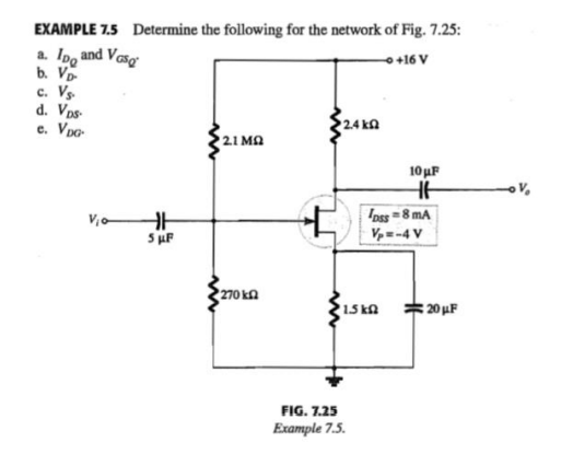 Solved EXAMPLE 7.4 Determine the following for the | Chegg.com