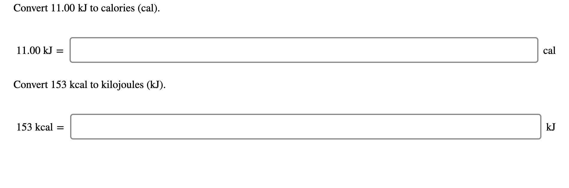 Solved Use the table to calculate the total Calories in each | Chegg.com