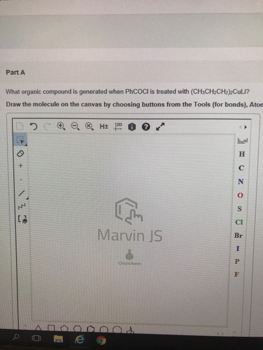 Solved Part A What organic compound is generated when PhCOCI | Chegg.com