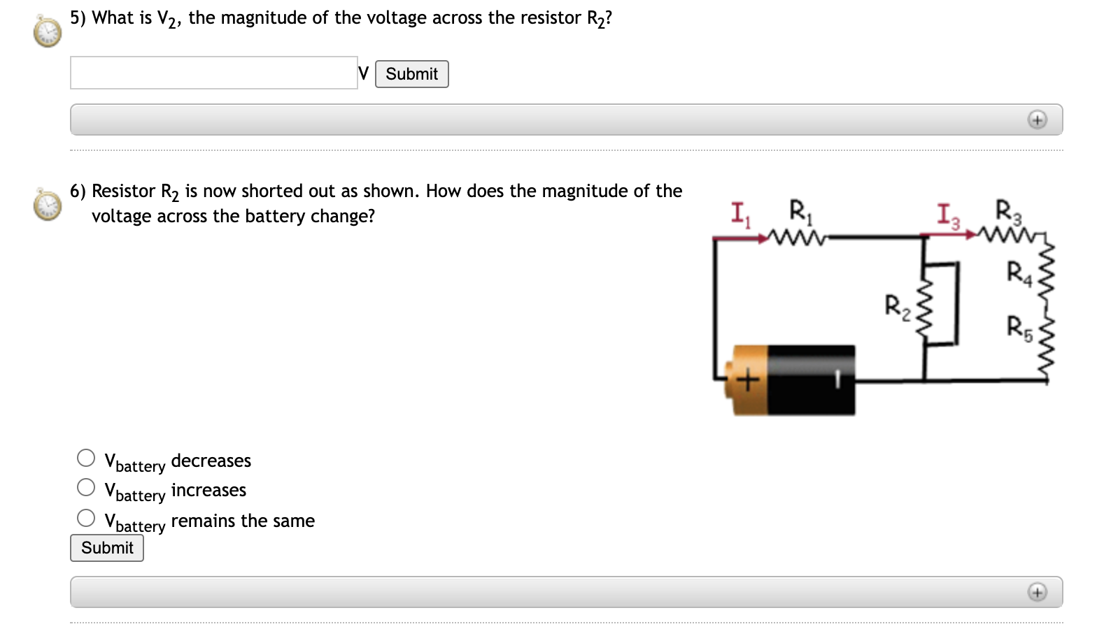 Solved A circuit is constructed with five resistors and one | Chegg.com