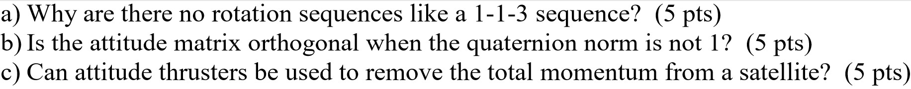 Solved a) Why are there no rotation sequences like a 1-1-3 | Chegg.com