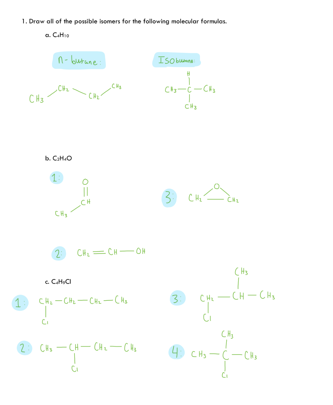 Solved Check my answers for all these questions. Feel free | Chegg.com