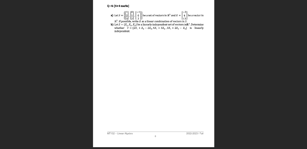 Solved a) Let S=⎩⎨⎧⎣⎡123⎦⎤,⎣⎡012⎦⎤,⎣⎡−102⎦⎤⎭⎬⎫ kea set of | Chegg.com