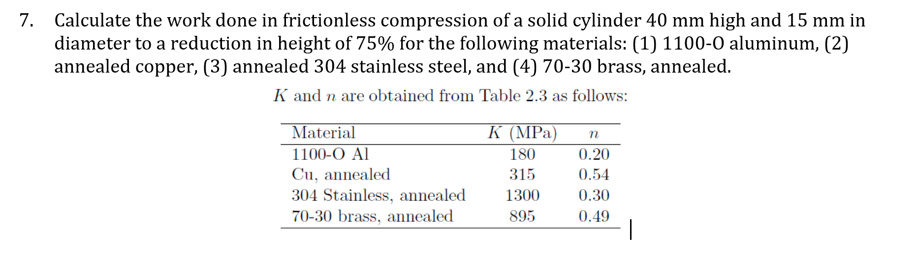 7. Calculate the work done in frictionless | Chegg.com