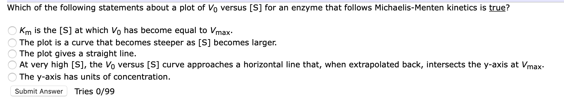 Solved Which of the following statements about a plot of Vo | Chegg.com