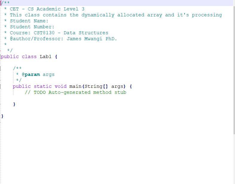 Solved Lab 1 Processing Arrays This is a small lab based on | Chegg.com