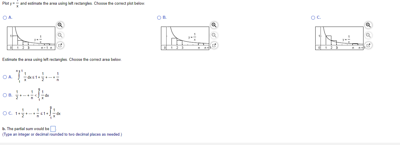 Plot the series below and estimate the area using | Chegg.com