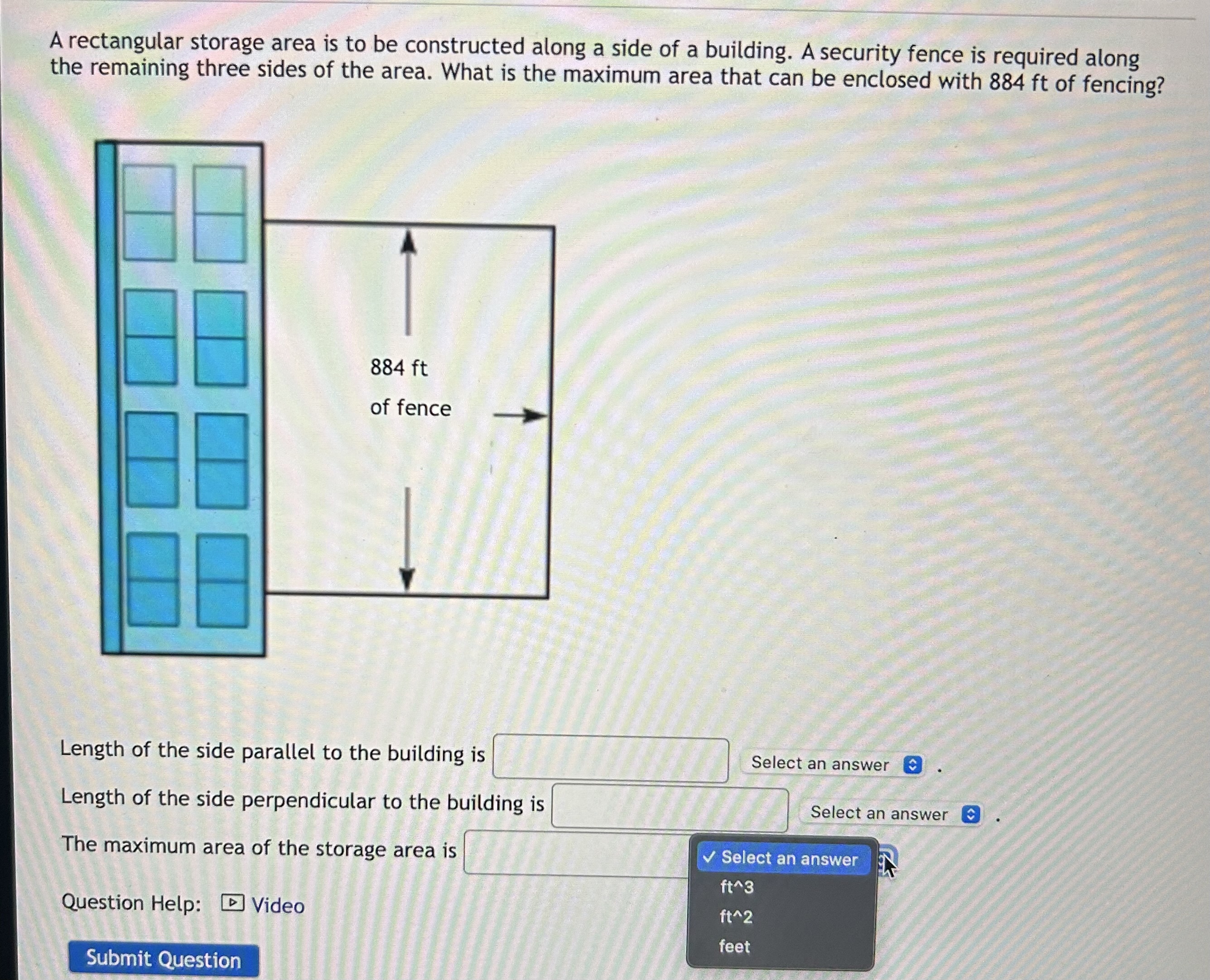 Solved A rectangular storage area is to be constructed along | Chegg.com