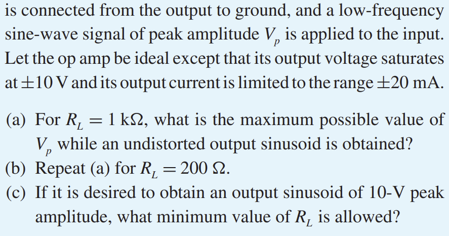Solved 2.122 Consider an op amp connected in the inverting | Chegg.com