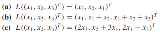 Solved For each of the following linear operators L on , | Chegg.com